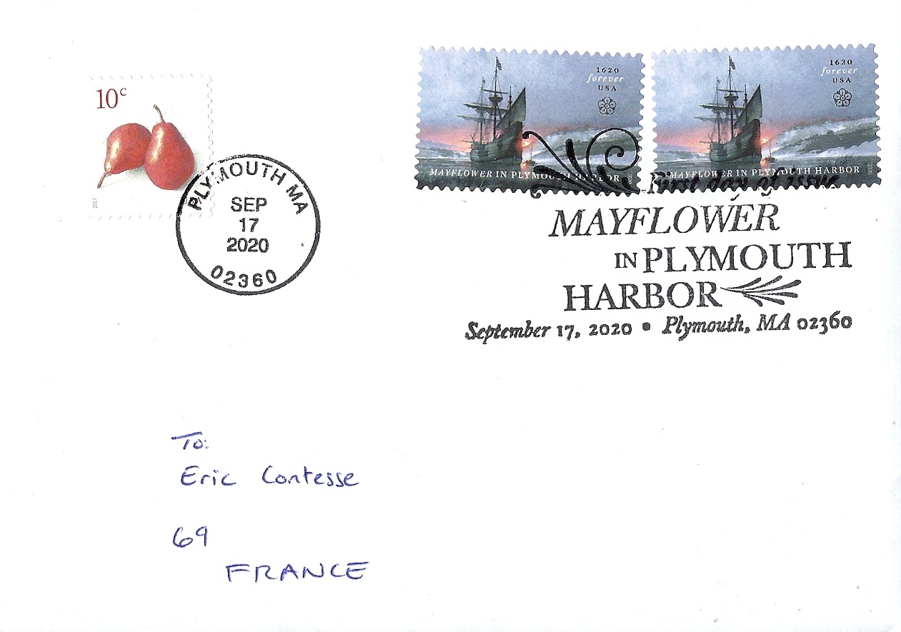 Mon Blog Timbré: "Mayflower - 400th Anniversary" stamp on FDC from the ...