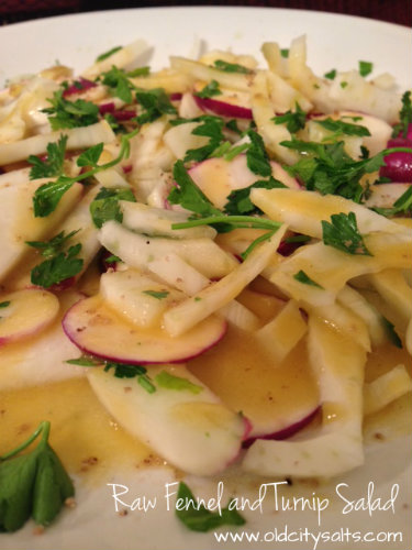 Simply Elevate...A Culinary Journey: Raw Turnip and Fennel Salad Bathed ...
