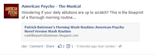 Patrick Bateman's Morning Wash Routine