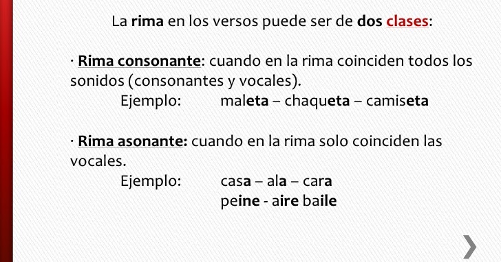Aprendemos con esfuerzo y dedicación: EL RITMO Y LA RIMA EN LAS POESÍAS
