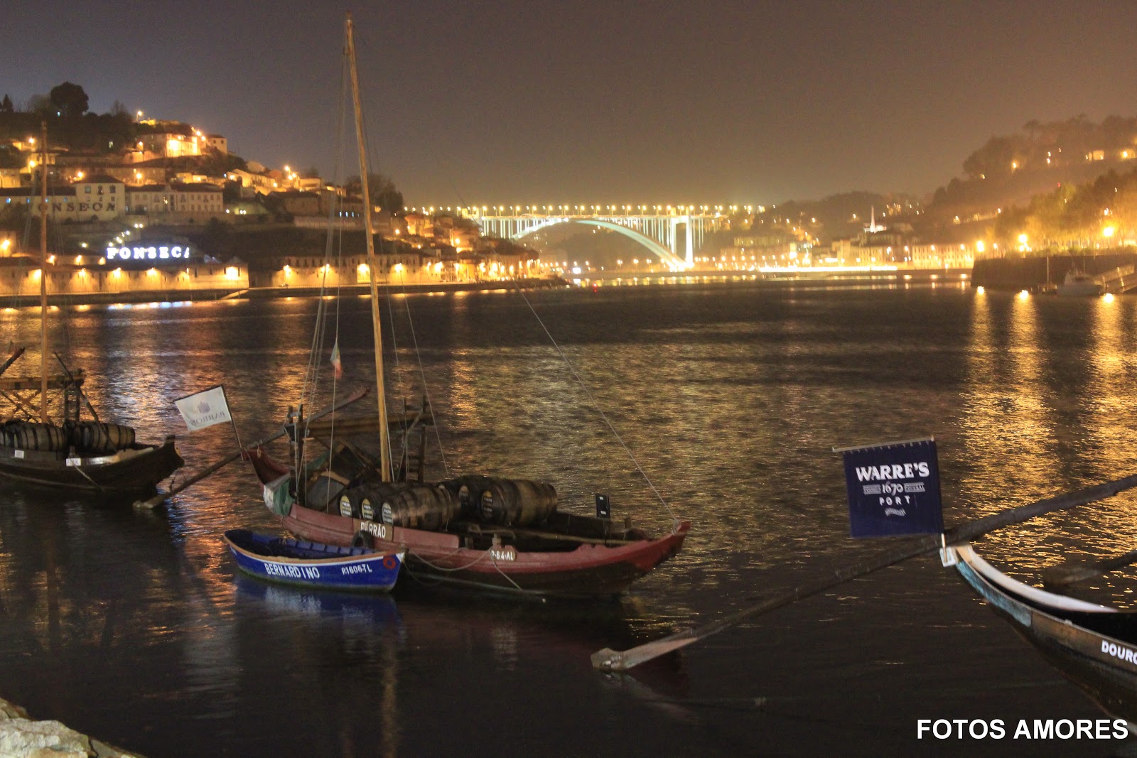 FOTOS AMORES: PORTO: A NOITE DA CIDADE DO PORTO VISTA DESDE VILA NOVA ...