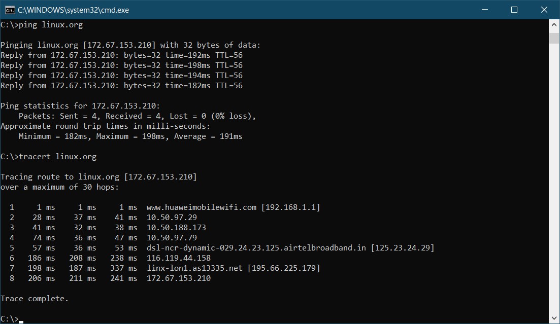 IDENTIFY OS FROM TTL (TIME TO LIVE) VALUE