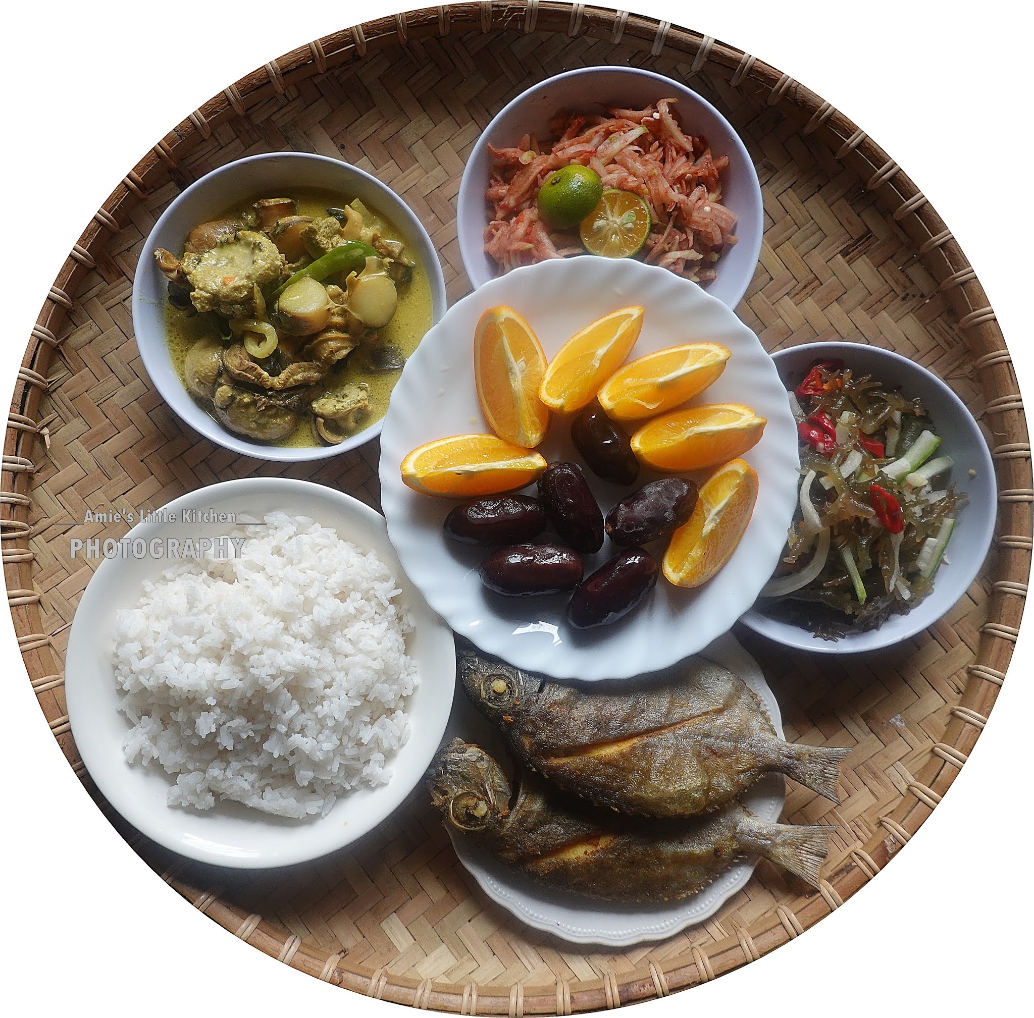 Lauk Siput Kima dan Agar-Agar Rumpai Laut - Amie's Little Kitchen