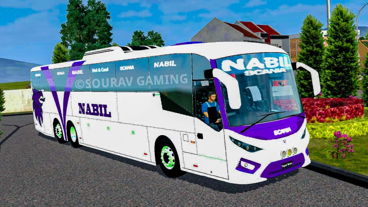 Updated SKS Scania K410 Bus Mod For BUSSID | Nabil Bus Skin