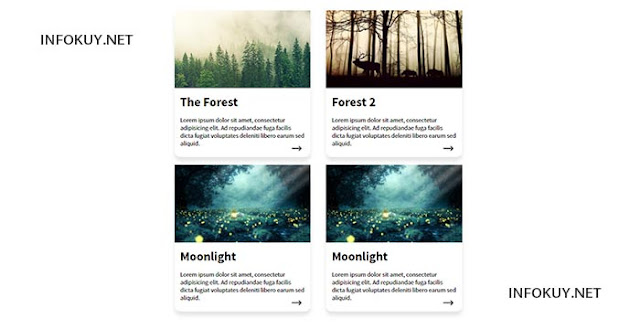 Cara Membuat Card Responsive Dengan HTML & CSS - Infokuy Cara Membuat Card Responsive Dengan HTML & CSS - Infokuy