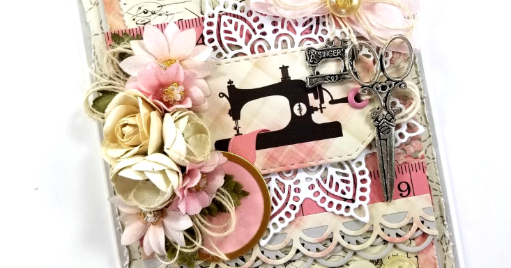 Really Reasonable Ribbon Blog: Vintage Inspired Sewing Themed Greeting Card