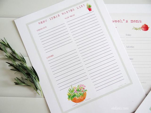 Jenny of ELEFANTZ: Free kitchen printables and life in the kitchen...