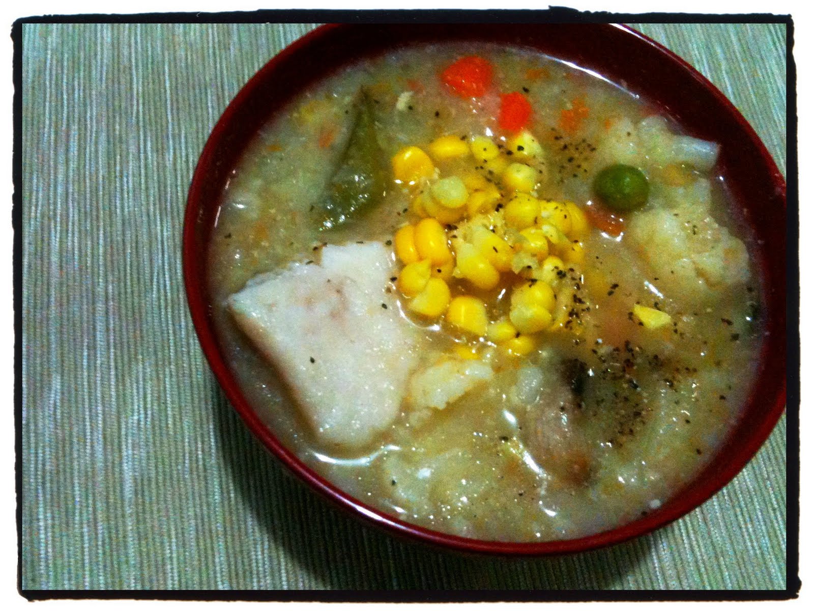 Eat, a DKY must!: Home-made Vegetable Potage with Fish