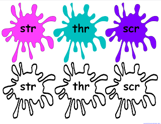 Teachers R US: Splat Triple Consonant Blend Word Sort