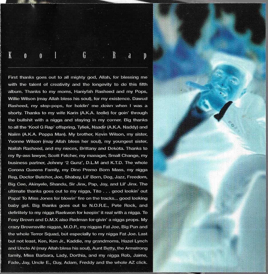 OLAS UN BEKONS HIP-HOP & FUNK BLOG: Kool G Rap - Roots Of Evil (1998) (CD) (FLAC + 320 kbps)