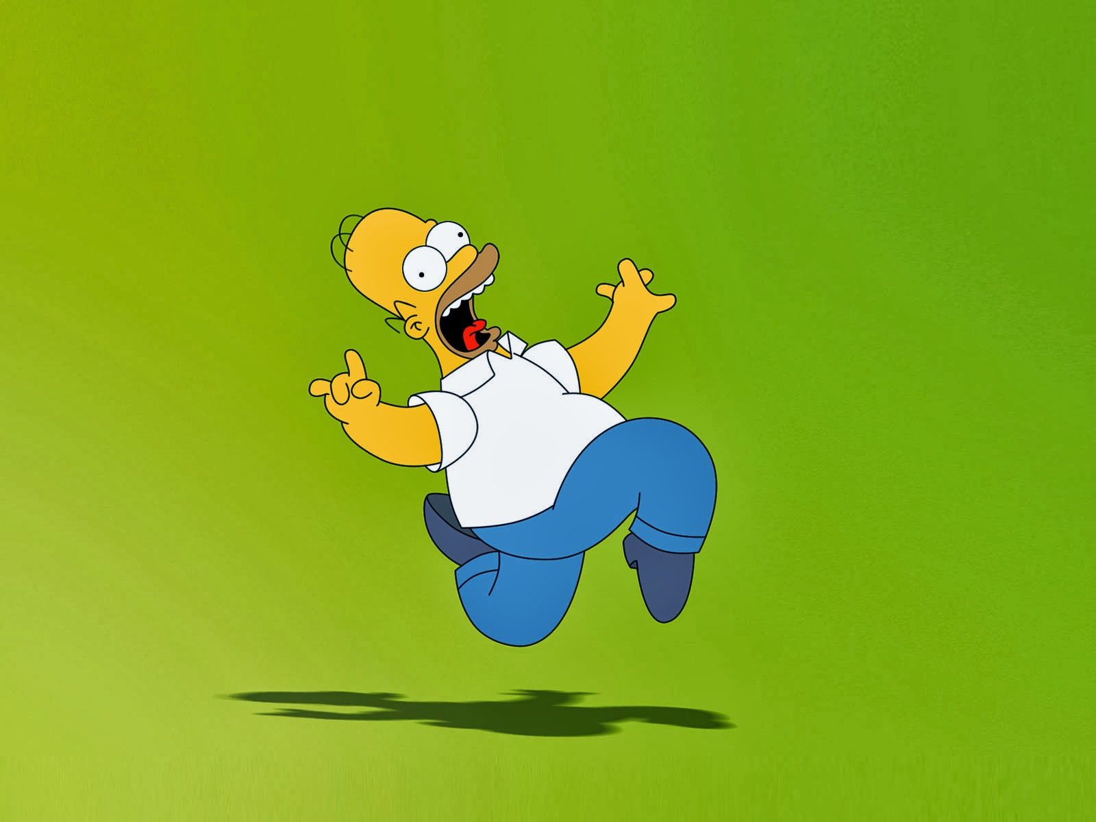 wallpapersanimesHD: Homero Corriendo