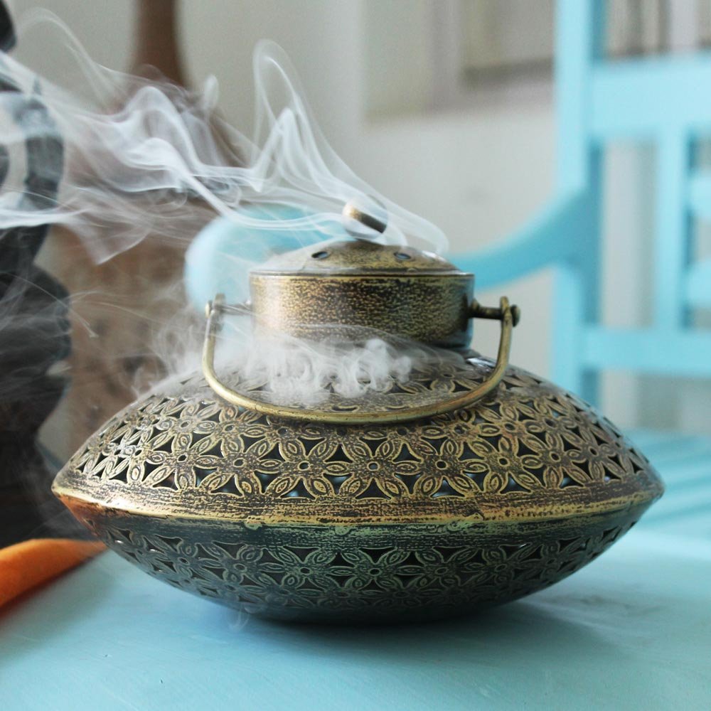 Historical Collection : Antique Finished Dhoop Incense Holder Degchi ...