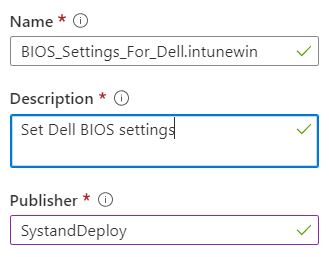 Set Dell BIOS settings through Intune and PowerShell | devblog