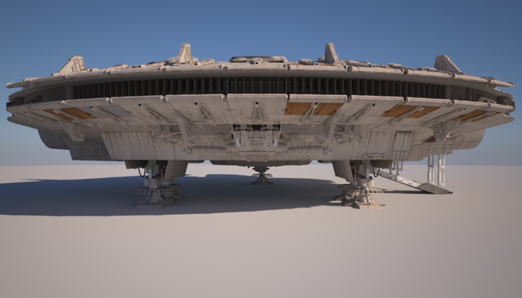 Stinson's All Things Star Wars Blog: Millennium Falcon Exterior Details