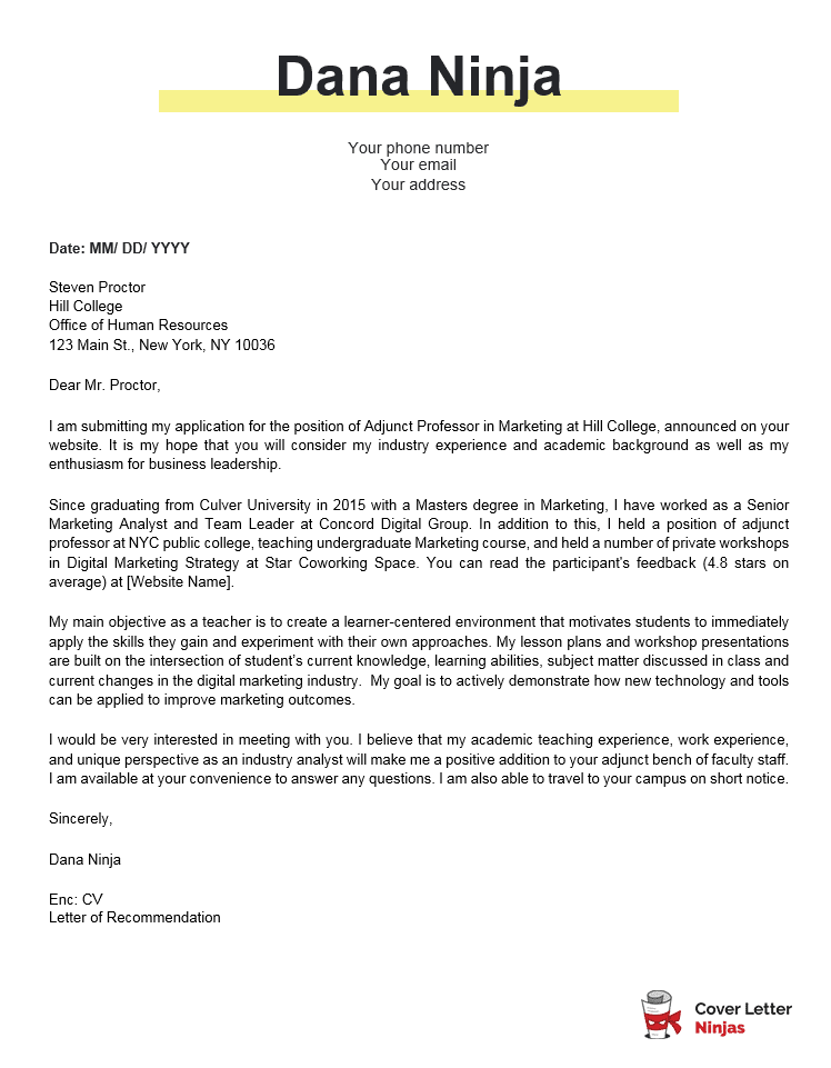 Cover Letter Adjunct Professor Sample Letter cover-letter-adjunct-professor-sample-letter