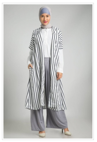 Contoh Foto Baju Muslim Modern Terbaru 2016: Inspirasi Padu Padan Outer ...