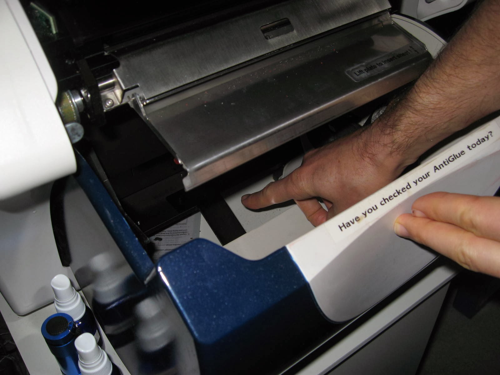 My SD300 3D Printer: Glue Smear, a super-easy quick fix