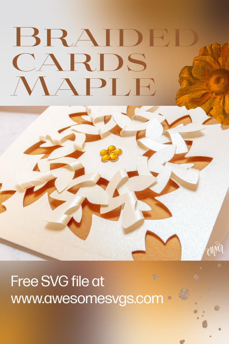 Awesome SVGs: Braided Cards Series - Maple