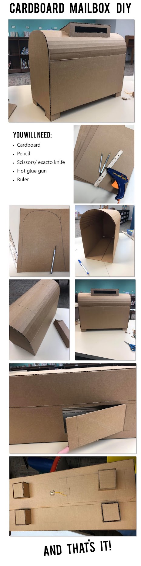 Cardboard Mailbox Tutorial - The Learning Curve