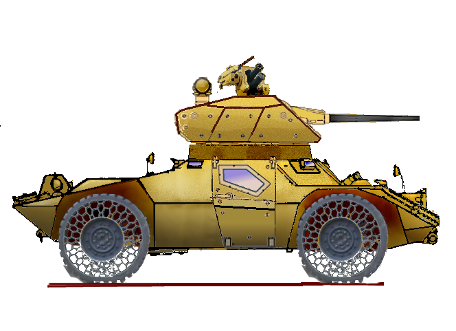 Bioroids and Bombots: Vehicles: Badger Armoured Car.
