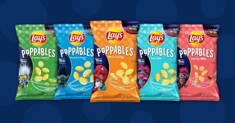 Lay's Partners with Trolls for Limited-Edition Lay's Poppables Packaging