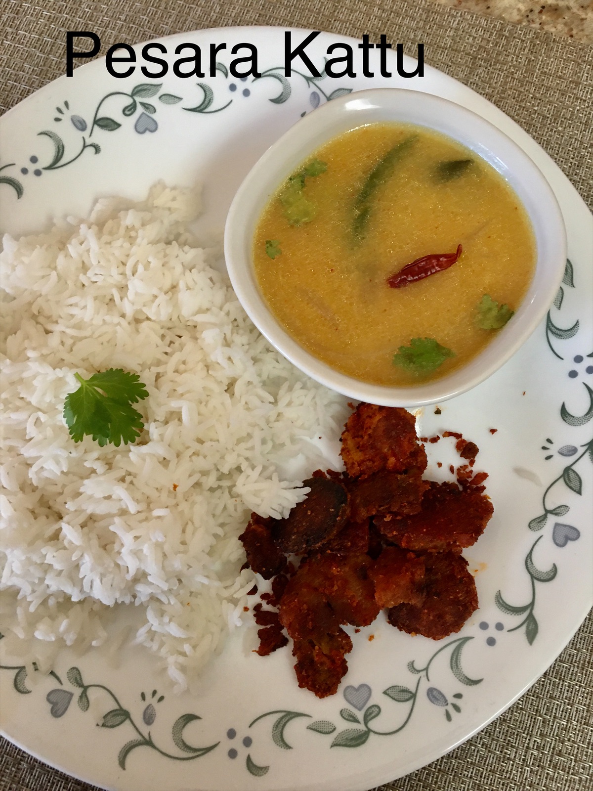 Pesara Pappu Kattu Charu - From Sushma's Kitchen