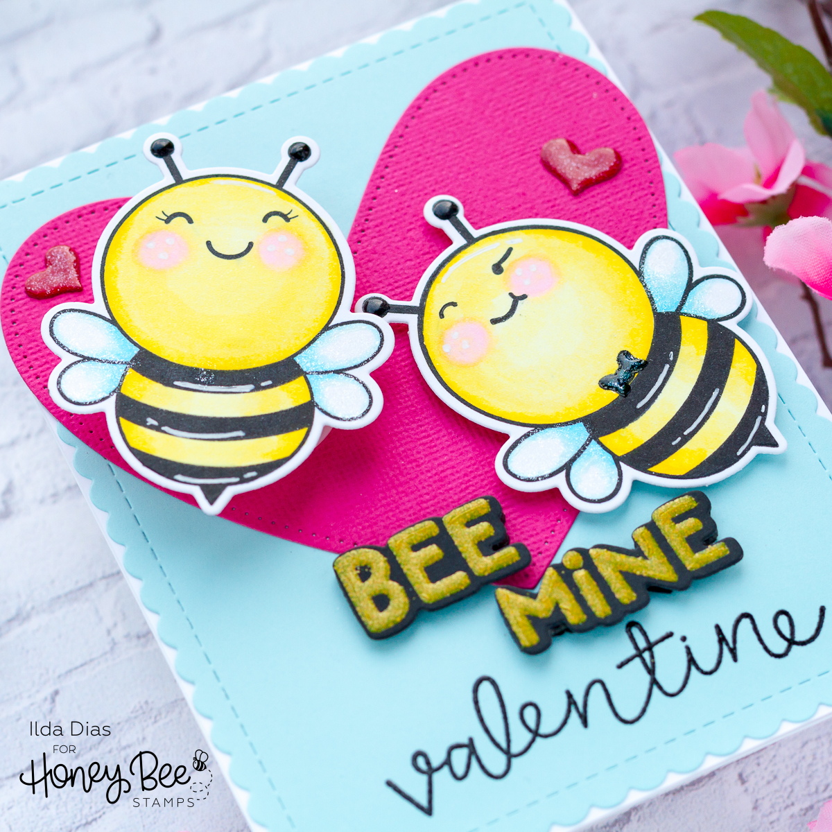 I Love Doing All Things Crafty: Bee Mine Valentine Action Wobble Card ...
