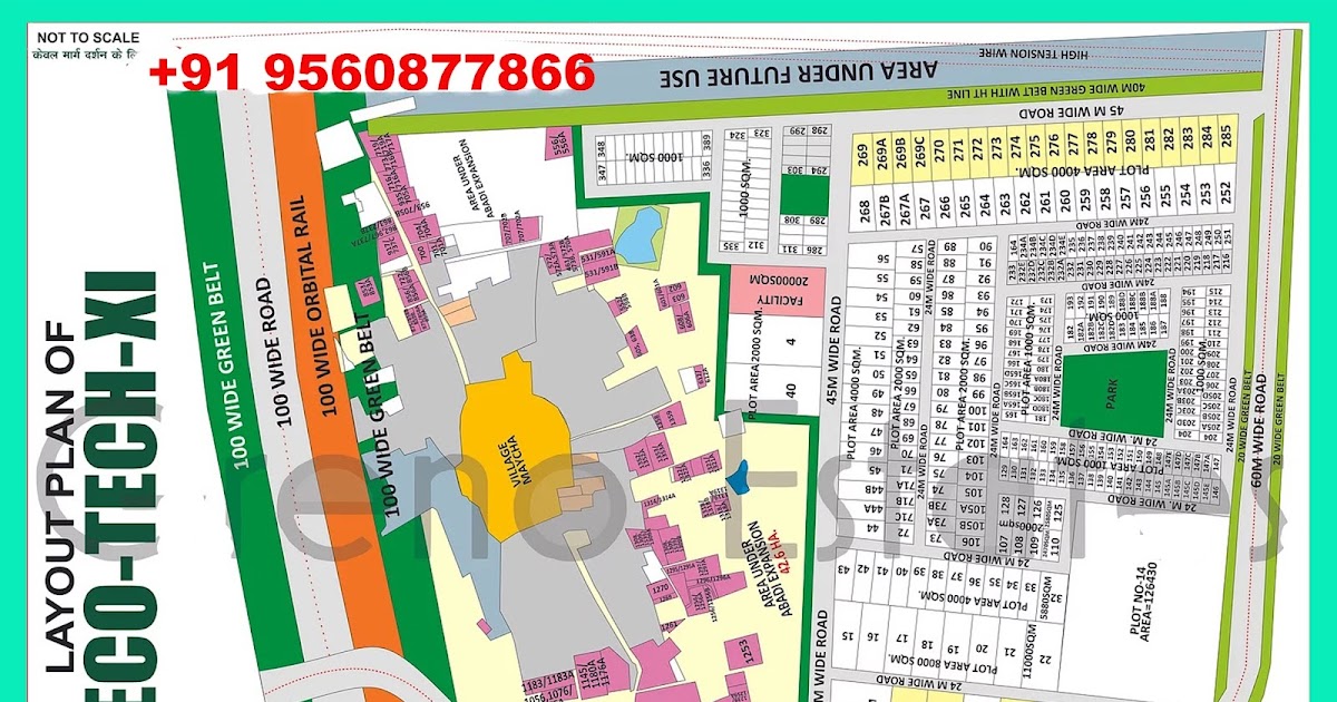 Layout Plan Of Ecotech-11 Greater Noida, New Updated Map - Ecotech ...