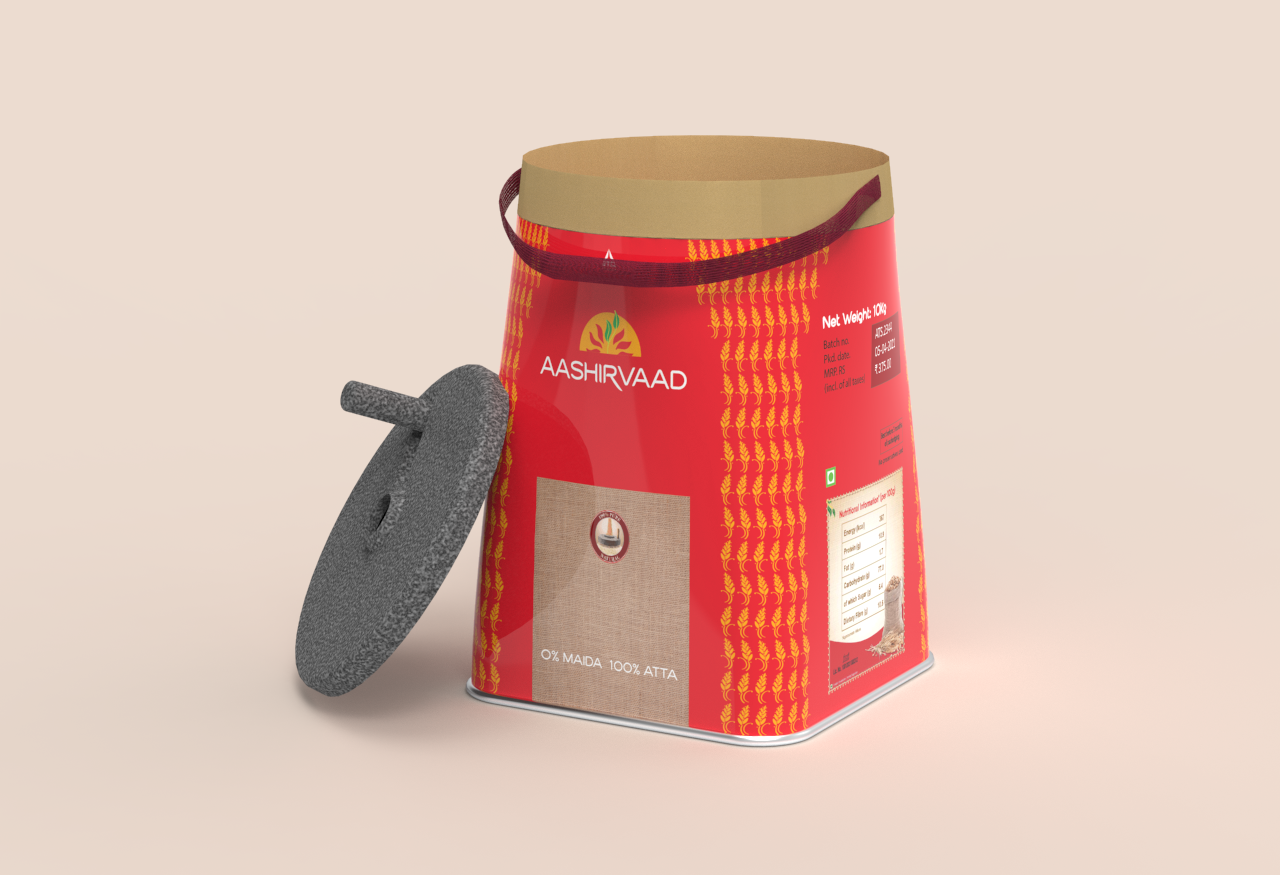 Aashirvaad Chakki atta – Packaging Of The World