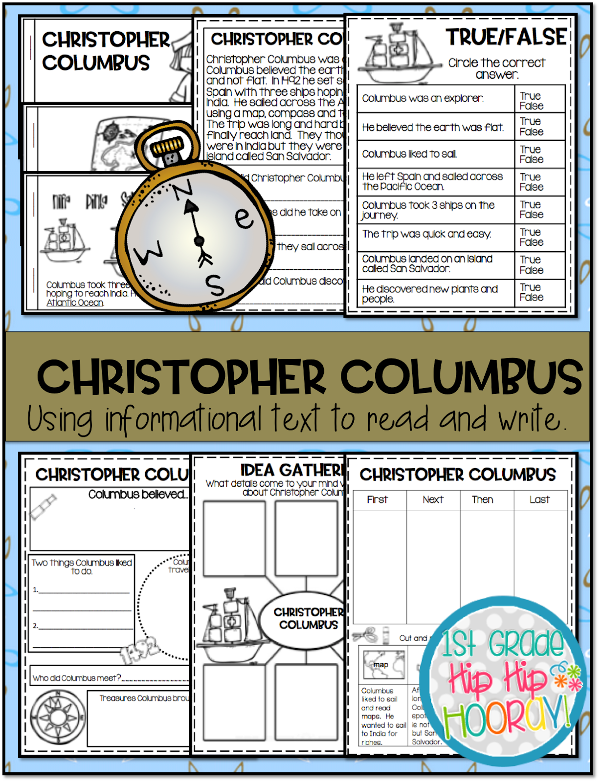 1st Grade Hip Hip Hooray!: Using Informational Text to Read and Write ...