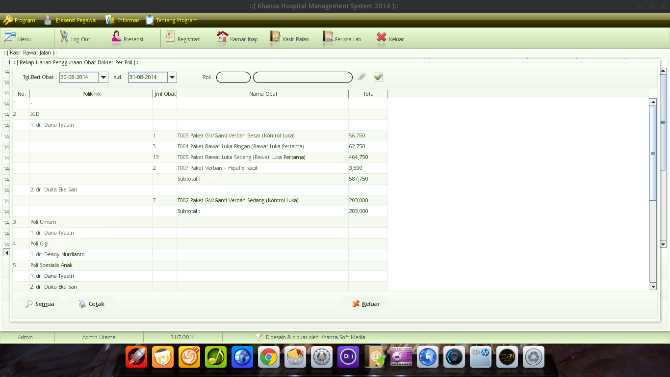 SIM RS/SIMRS/Software Rumah Sakit Khanza HMS: Fitur-fitur yang sudah ...