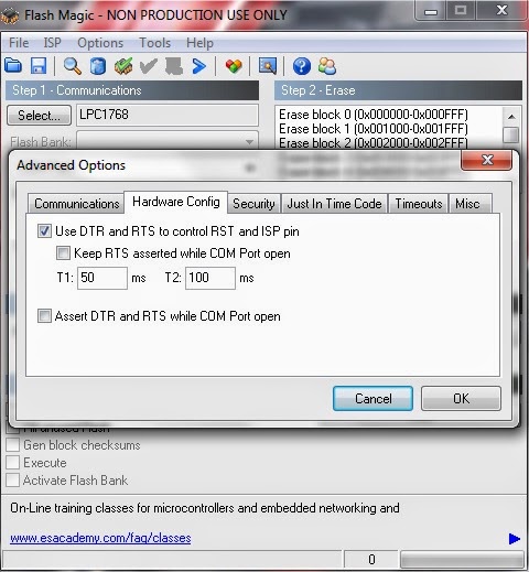 Synthelectro: LPC1114FN28, LPC810FN8, MBED et Flash Magic.
