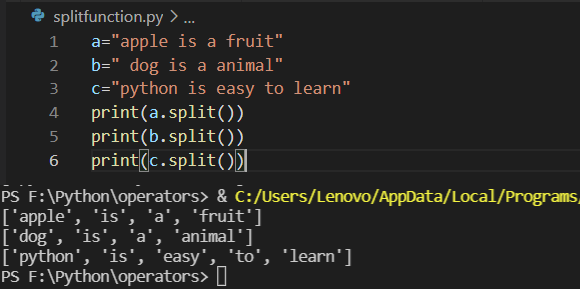 Spilt Function In Python Instanceofjava