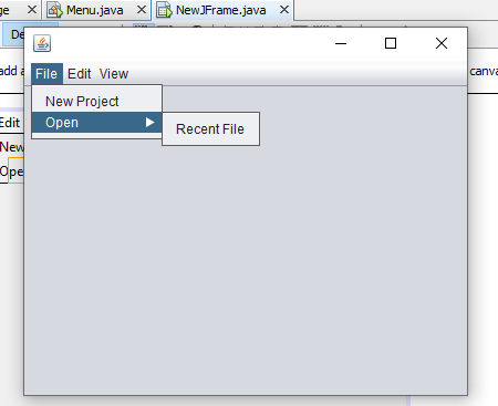 Cara Membuat Menu di Netbeans