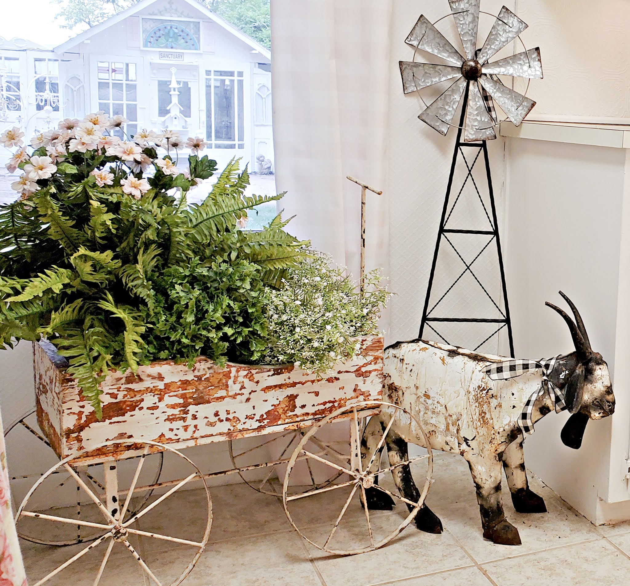 Penny's Vintage Home: New Wagon for my Metal Goat to Pull around the ...