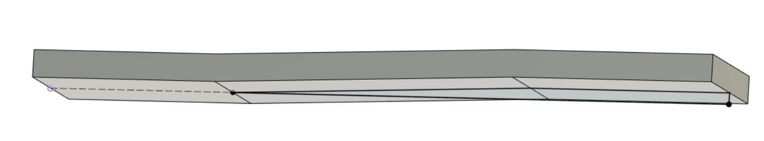 The joggles cut into the part. I've turned one of the sketches on to ...