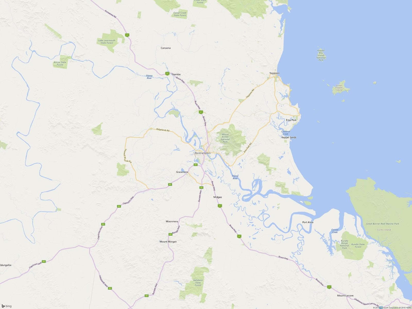 Rockhampton Map Free Download