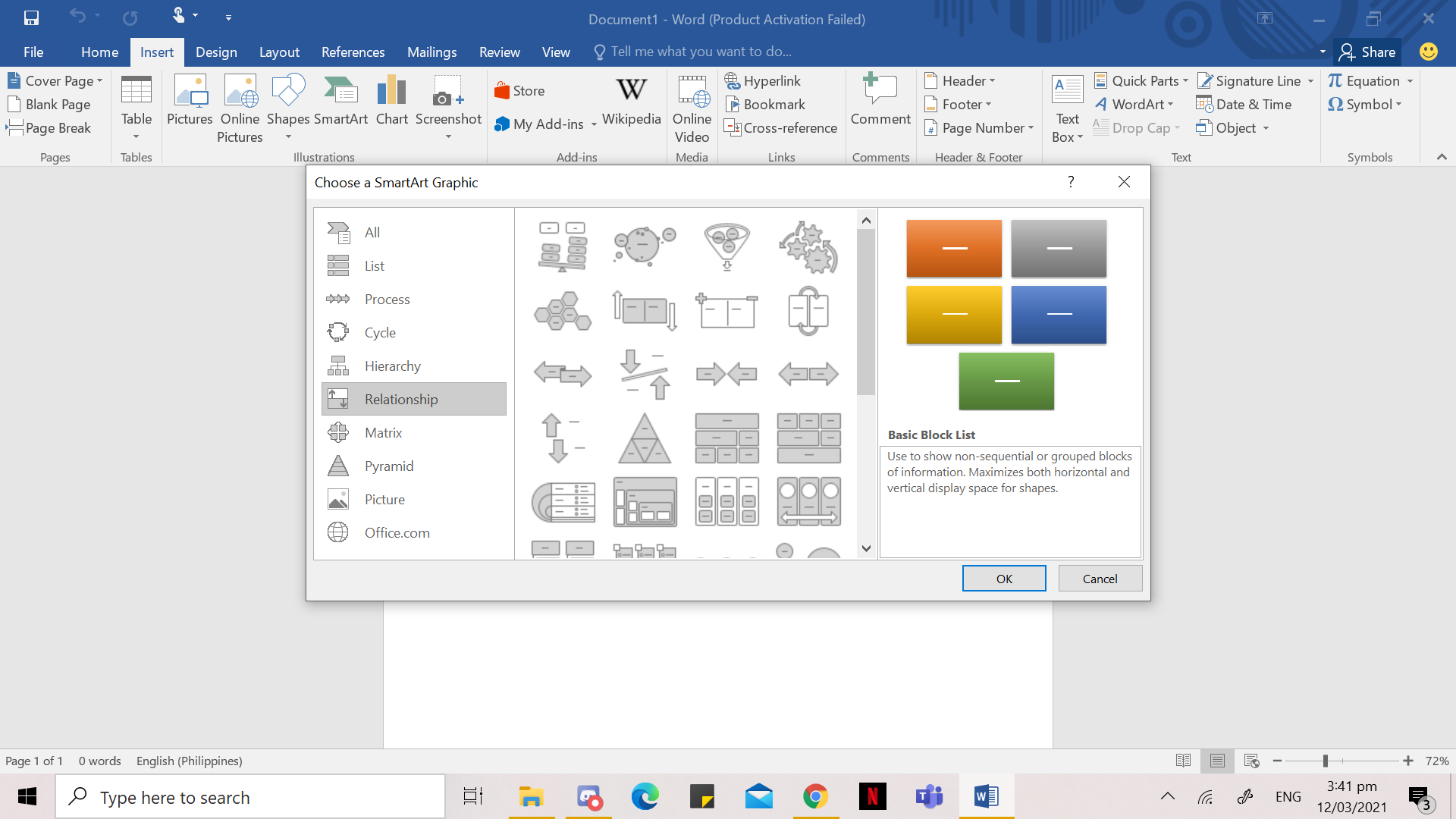 EXERCISE 3. CREATING SMART ART GRAPHICS