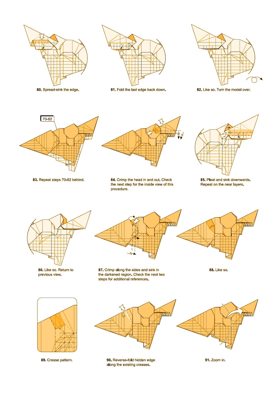 Diagram Bison-Shuki Kato - Ruby Book Origami