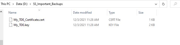 Hemant's SQL Server DBA Blog: Setting up Transparent Data Encryption