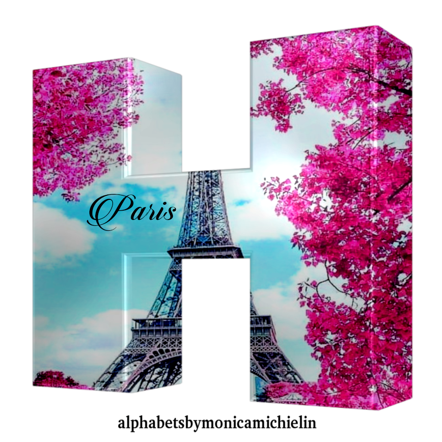 M. Michielin Alphabets: PARIS CITY EIFFEL TOWER FRANCE ALPHABET