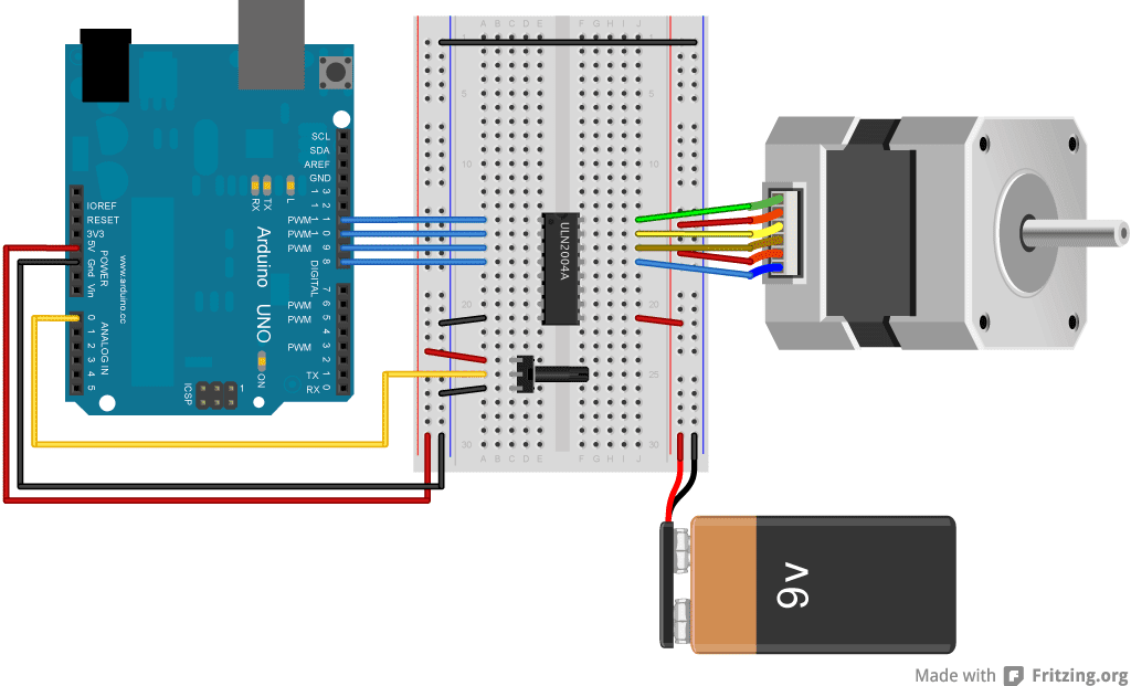 Lensa Coding: Mengendalikan Stepper Motor dengan Potensio pada Arduino Lensa Coding: Mengendalikan Stepper Motor dengan Potensio pada Arduino