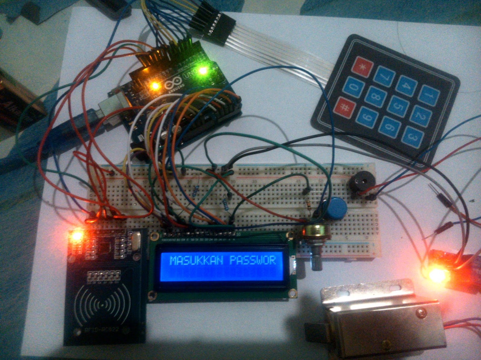 Arduino rfid lock lcd led buzzer relay - europelasopa
