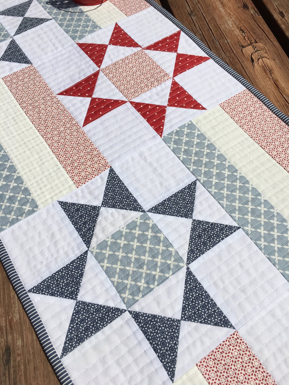 Fresh Dew Drops: New Quilt Pattern: Stars and Bars