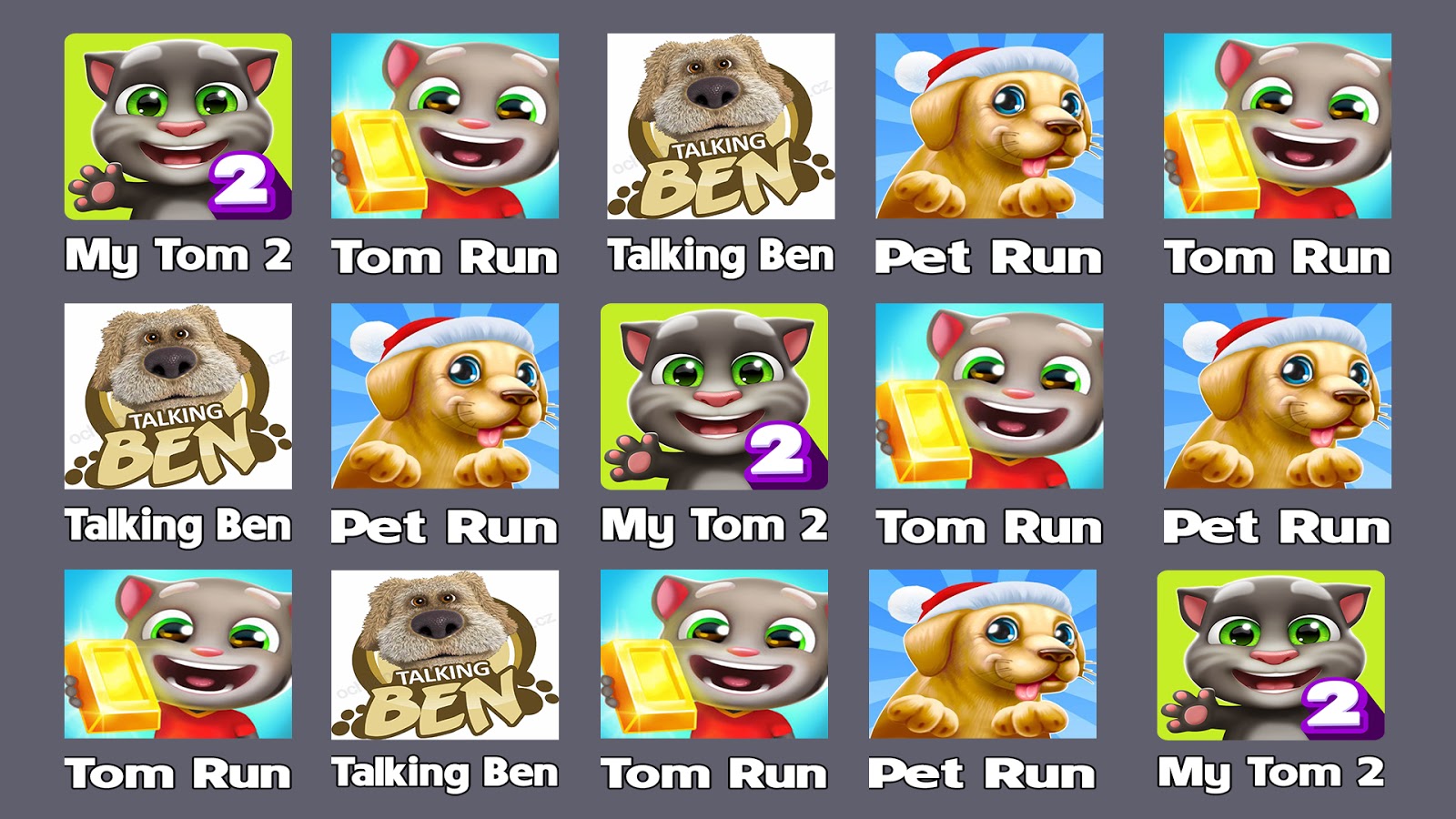 My Talking Tom 2, Tom Run, My Talking Ben, Pet Run ~ Game Play