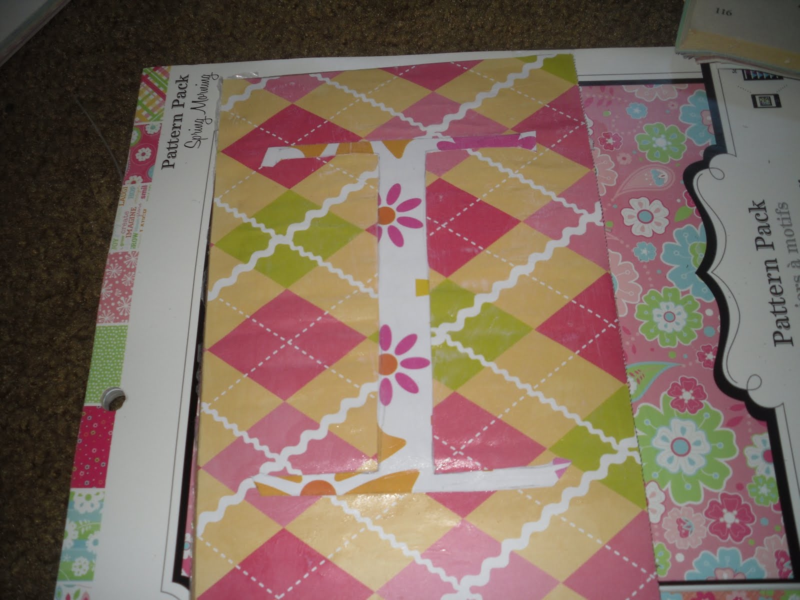 There Once Was a Diva Named Brittany: DIY Decorative Letter Panels