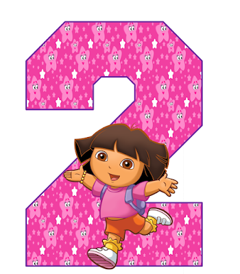 Kits imprimibles gratis : Números de Dora La Exploradora