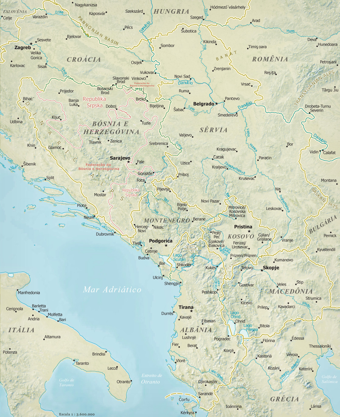 Geomania: Países dos Balcãs