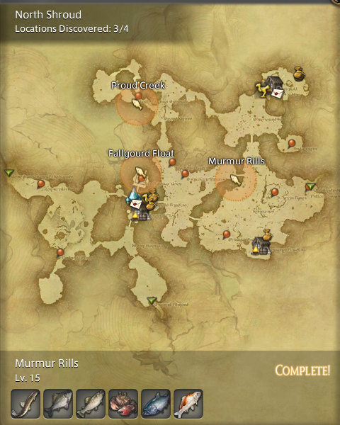 Final Fantasy 14 Fishing Spot Maps & Locations - GamingReality