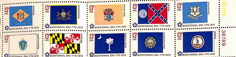 John's Island: All 50 State Flags on Postage Stamps [1976]